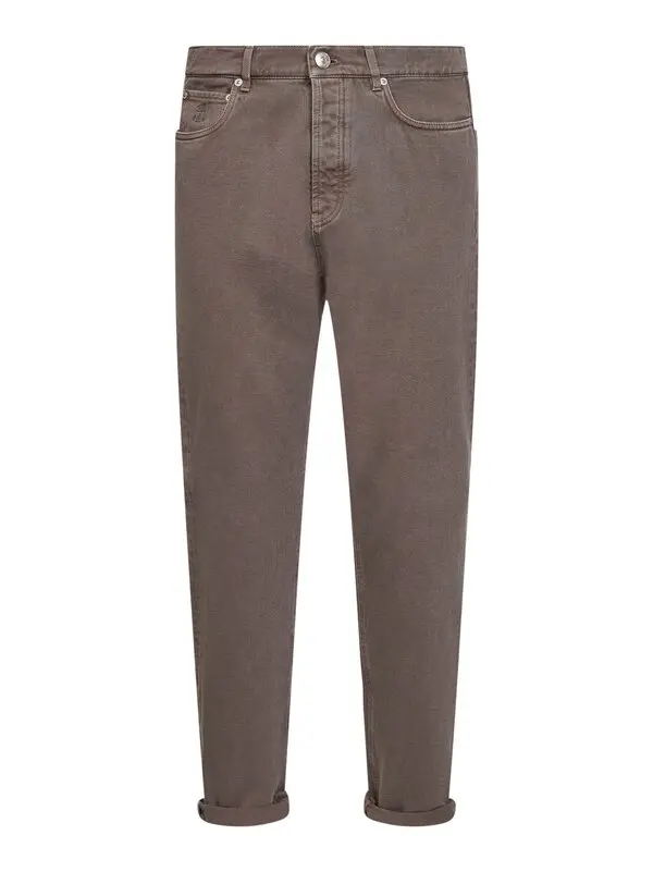Brunello Cucinelli Garment-dyed Denim Iconic Fit Jeans - Multicolor