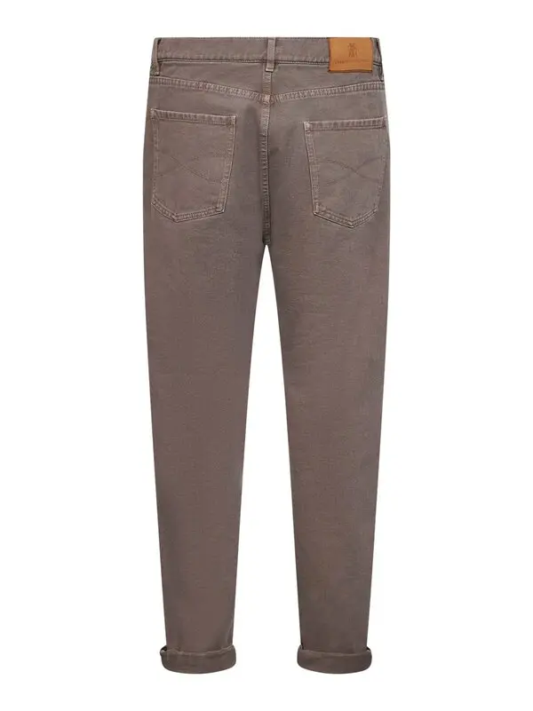 Brunello Cucinelli Garment-dyed Denim Iconic Fit Jeans - Multicolor