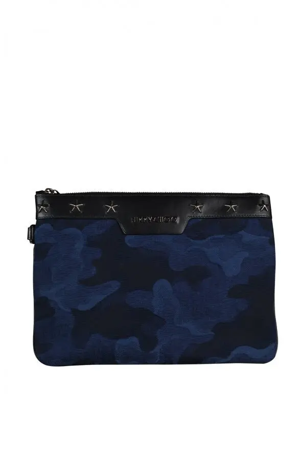 JIMMY CHOO Derek Clutch Bag - Blue