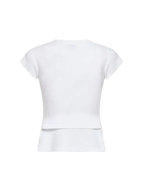 Balenciaga White Messy Spray T-shirt - Multicolor