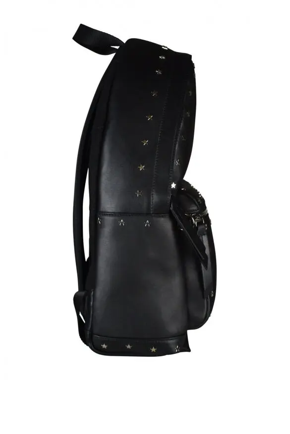 JIMMY CHOO Wilmer Leather Backpack With Star Embellishments - Black