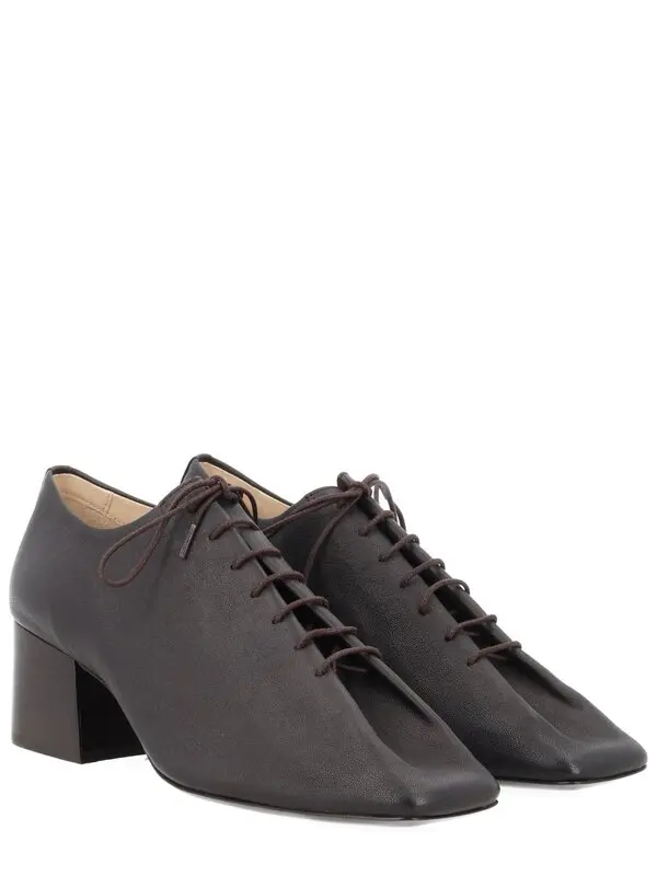 LEMAIRE Lamb Leather Lace-up High Heel Shoes