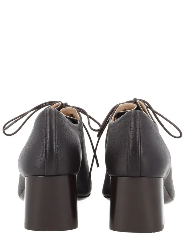 LEMAIRE Lamb Leather Lace-up High Heel Shoes