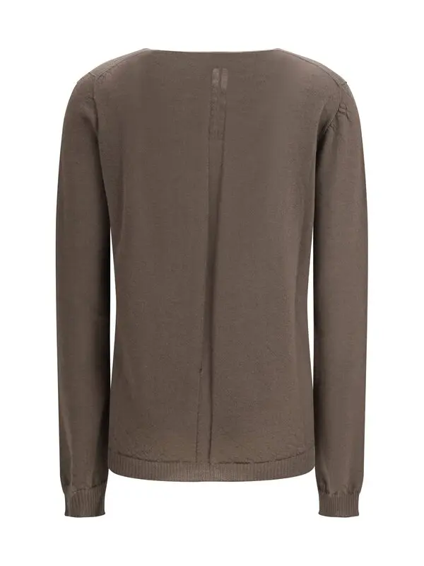 Rick Owens V-neck Fine Knit Sweater - Gray
