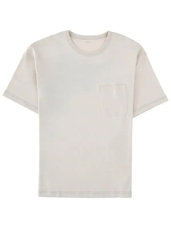 LEMAIRE T-shirt Con Taschino - Cream