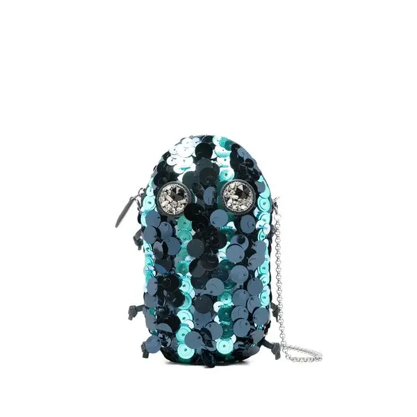 ANYA HINDMARCH Mini Sequined Bag - Blue