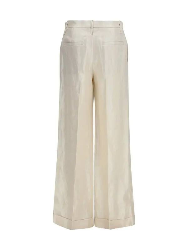 Brunello Cucinelli Linen Tailored Pants