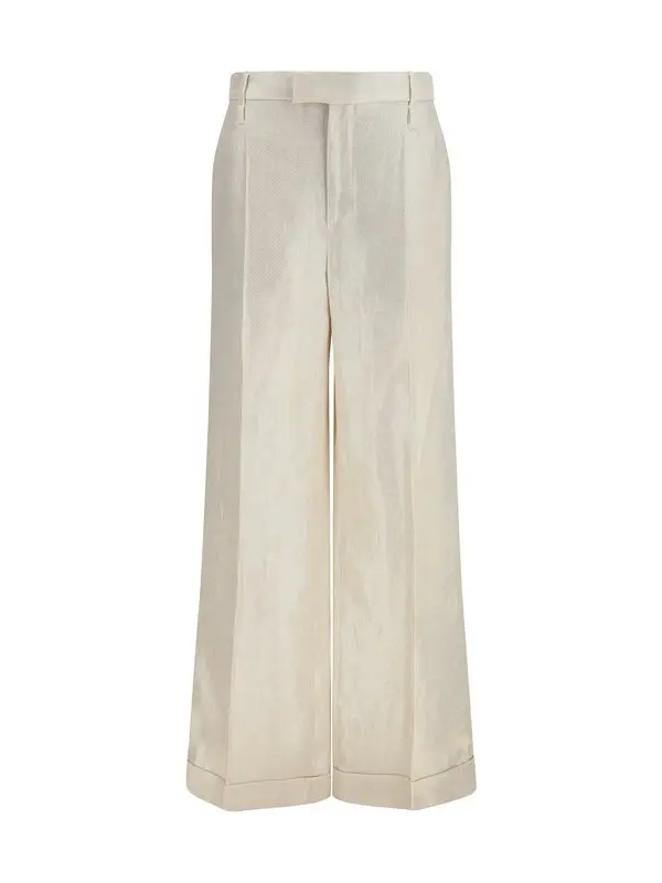 Brunello Cucinelli Linen Tailored Pants