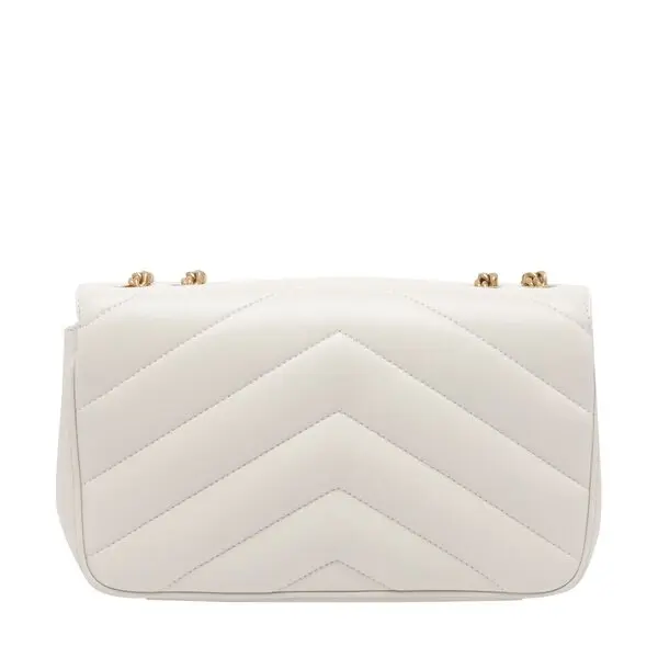 Saint Laurent Small Loulou Shoulder Bag - White