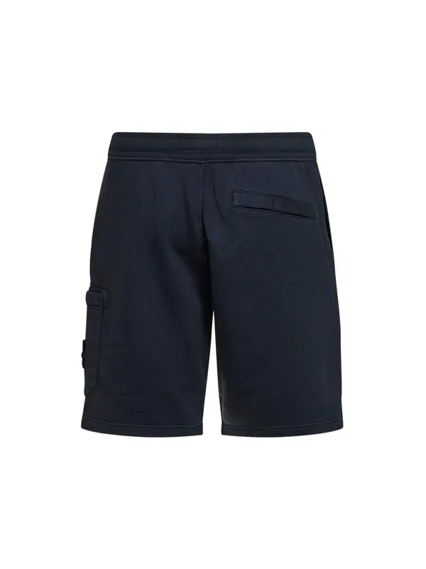 Stone Island Organic Cotton Fleece Jogger Shorts - Multicolor