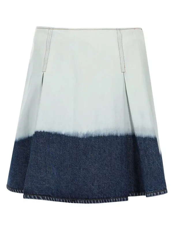 Marni Denim Midi Skirt - White
