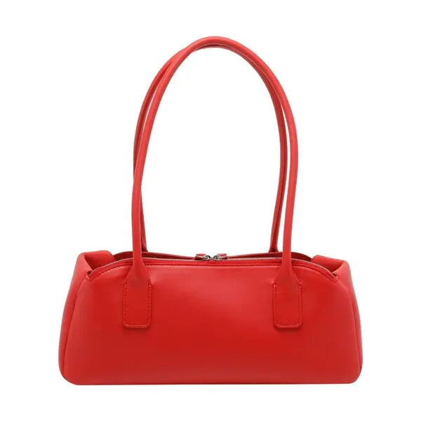 COURREGES Stripe Naplack Shoulder Bag