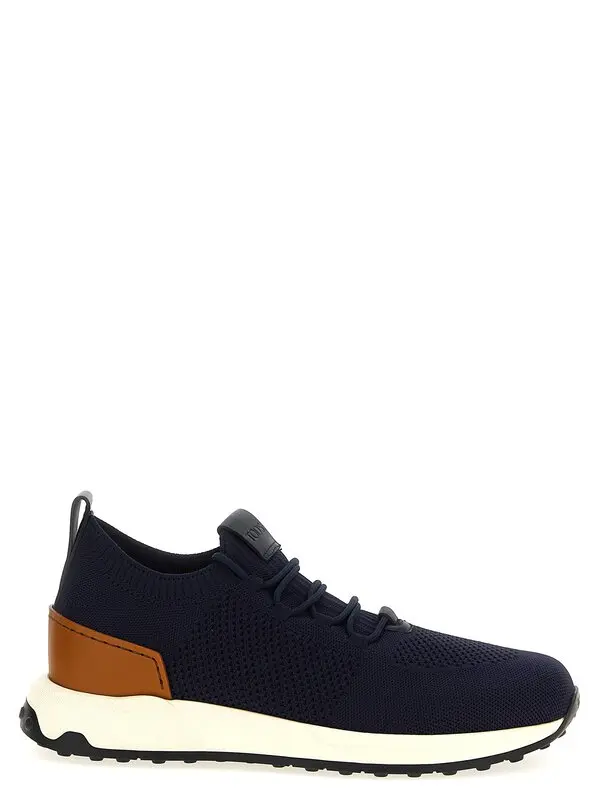 TOD'S Socks' Sneakers With Calf Leather Inserts - Blue