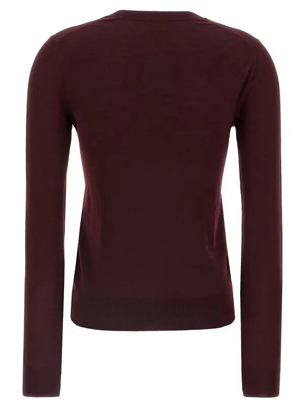 Saint Laurent Virgin Wool Plunge V-neck Sweater