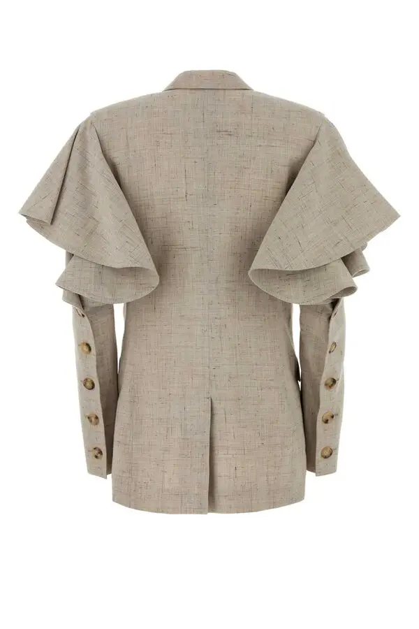 Moschino Melange Sand Jersey Blazer