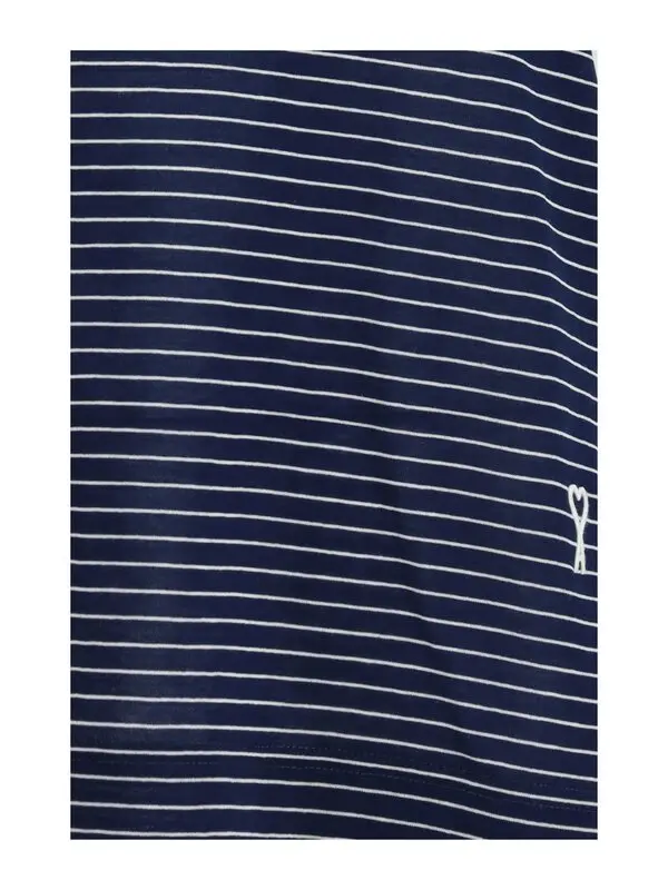 Ami Striped Cotton Tank Top