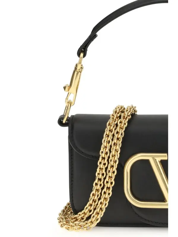 Valentino Garavani Locò Shoulder Bag With Vlogo Signature - Black