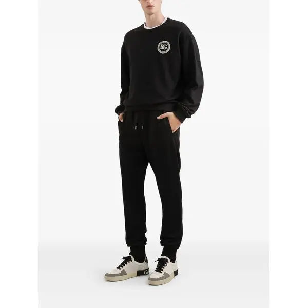 Dolce & Gabbana Cotton Logo Patch Sweatshirt