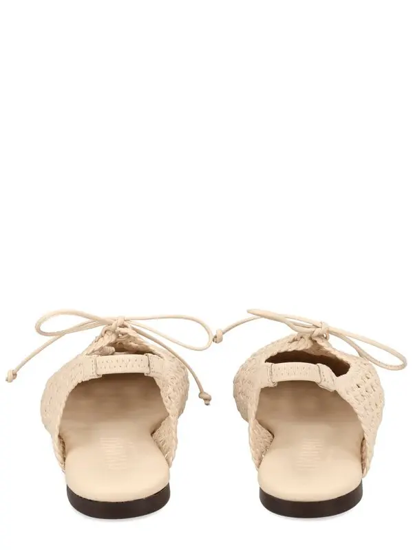 Hereu Dancer Sardana Woven Leather Flats