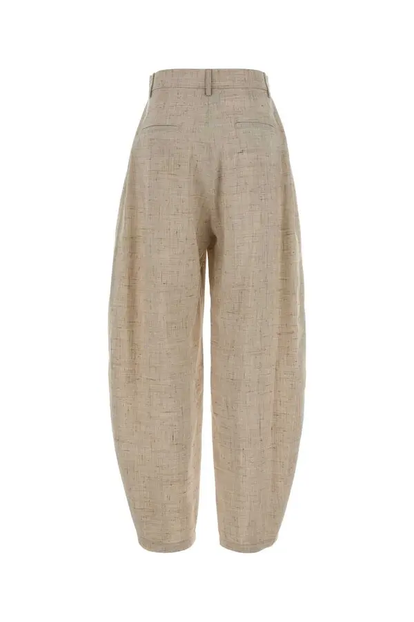 Moschino Melange Sand Jersey Wide-leg Pant - Brown