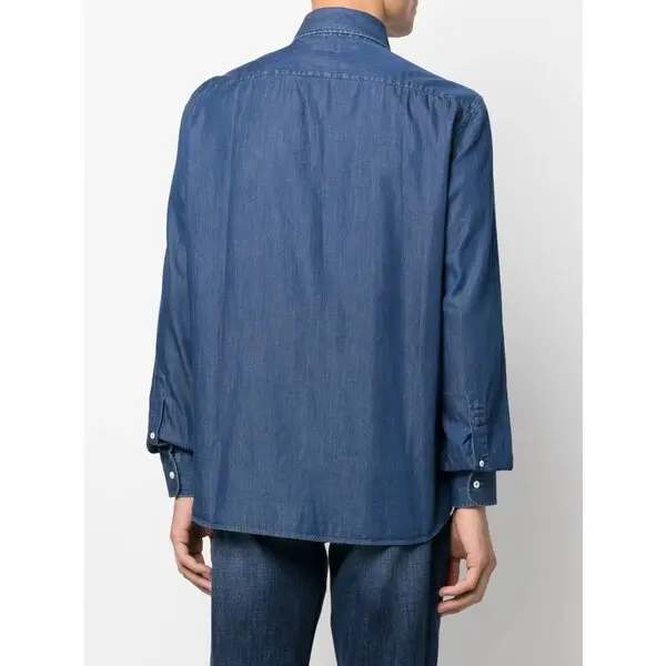 Brunello Cucinelli Shirts - Blue