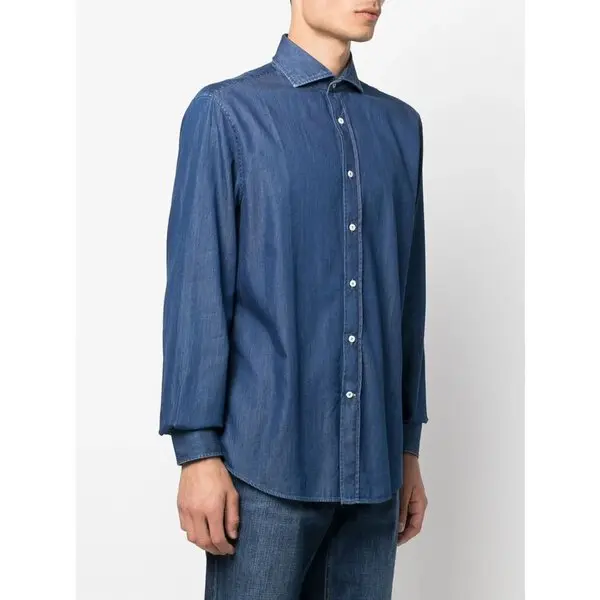 Brunello Cucinelli Shirts - Blue