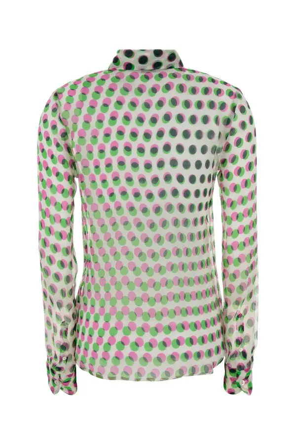 Dries Van Noten Printed Chiffon Shirt - Multicolor