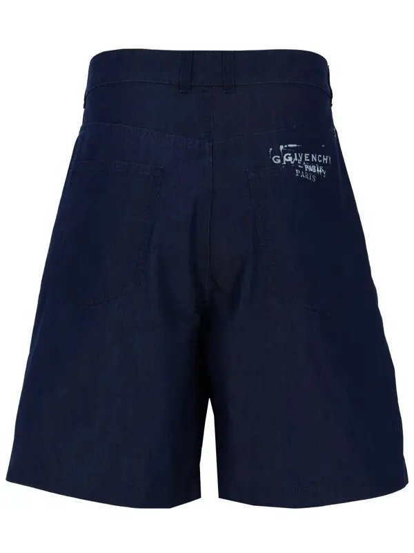 Givenchy Logo Detail Shorts - Blue