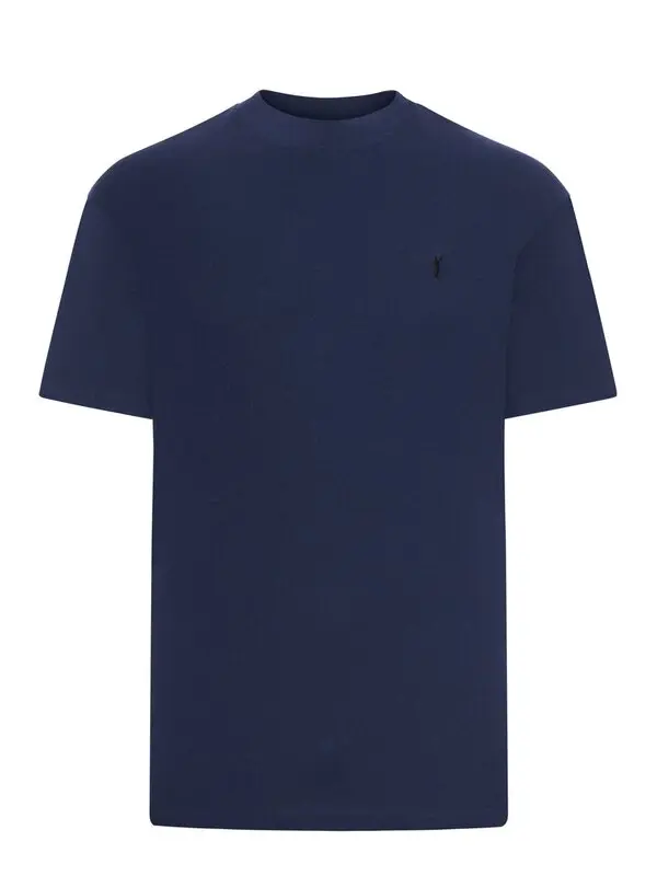 Saint Laurent Oversized Cassandre T-shirt In Cotton Pique - Multicolor
