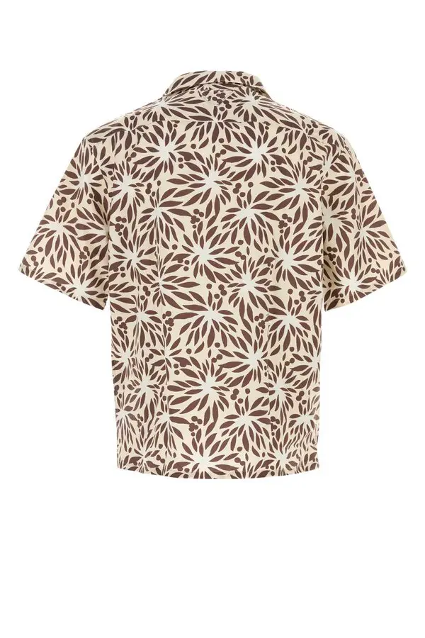 Prada Printed Cotton Blend Shirt - Multicolor