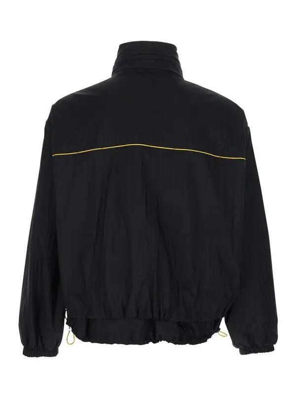 Fendi Black Ff Detail Reversible Tech Fabric Jacket