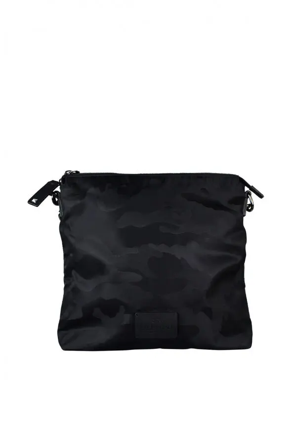 Valentino Garavani Camouflage Nylon Crossbody Bag - Black