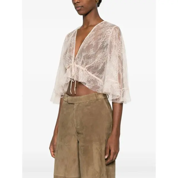 Alberta Ferretti Light Lace Blouse