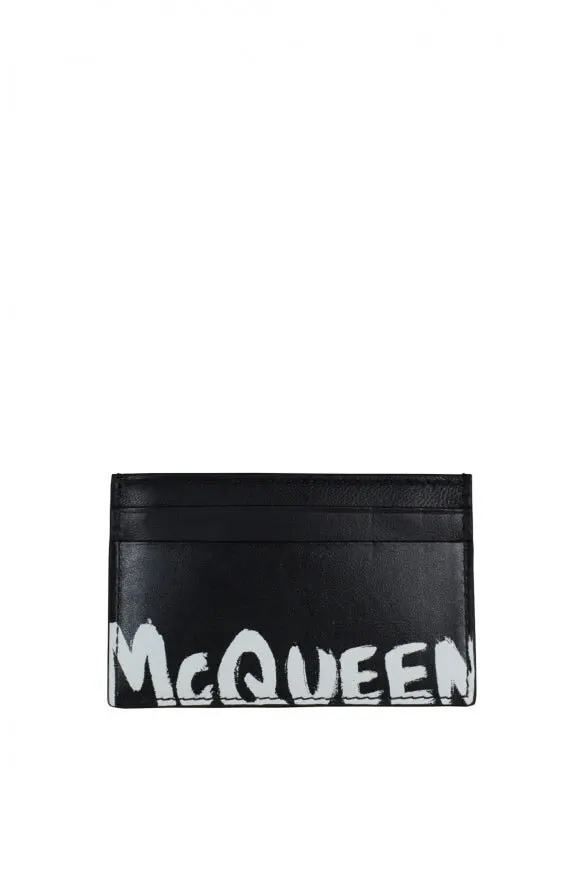 Alexander McQueen Card Holder - Black