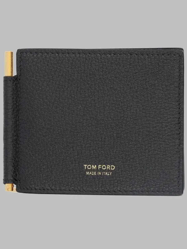 TOM FORD Calf Leather T-slim Belt - Black
