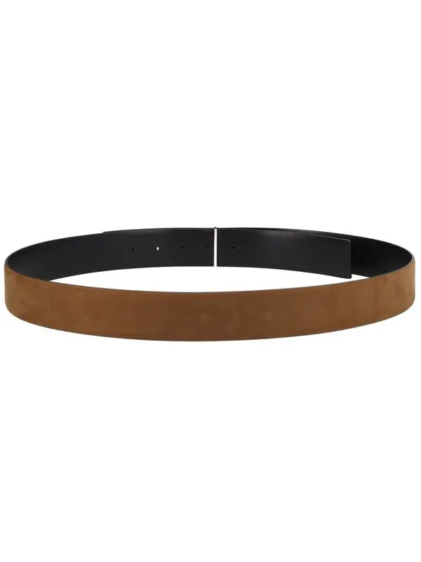 TOM FORD Calf Leather T-slim Belt - Cream