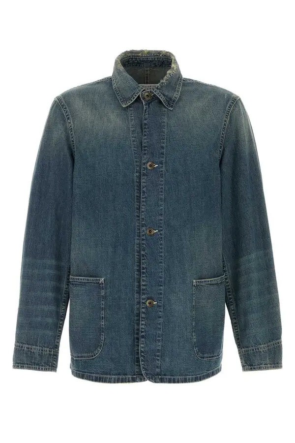 MAISON MARGIELA Denim Trucker Jacket - Blue