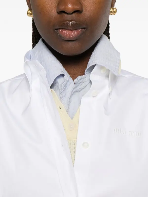 Miu Miu Checked Cotton Shirt