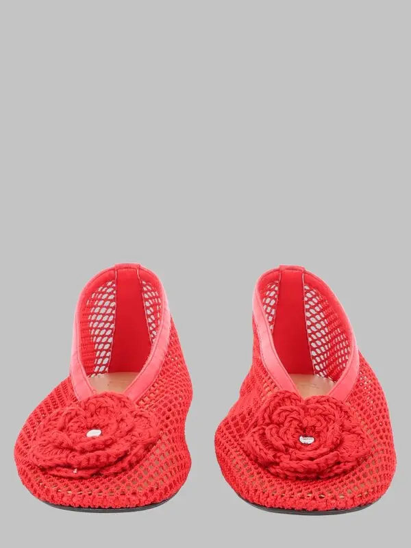 GANNI Biker Boots - Red