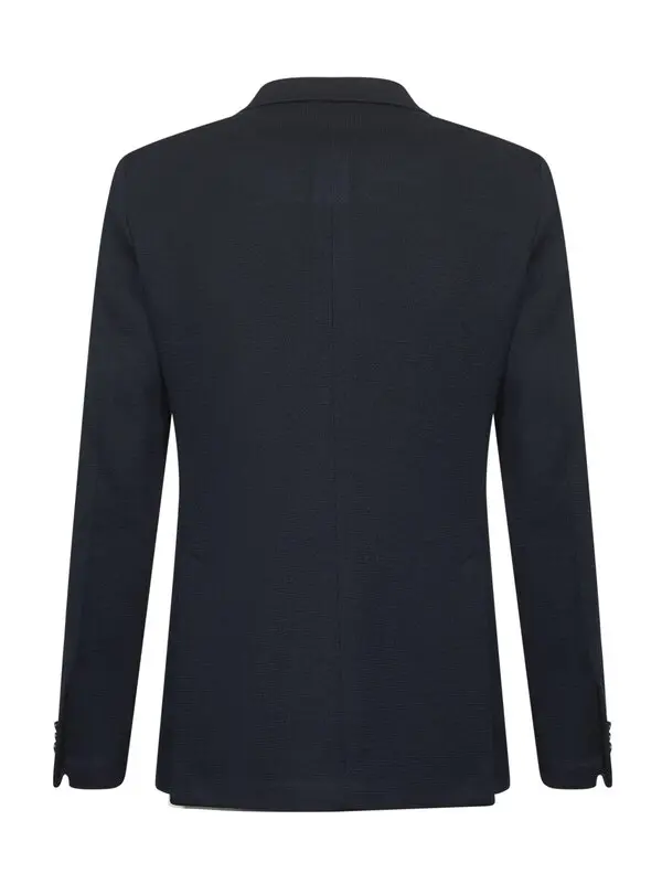 Tagliatore Blue Jersey Montecarlo Double-breasted Blazer - Multicolor