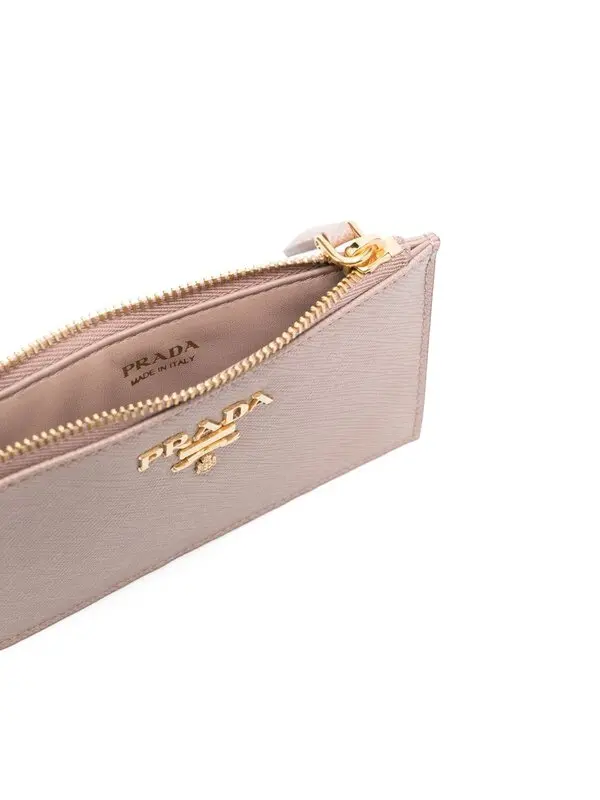 Prada Saffiano Zipped Card Case