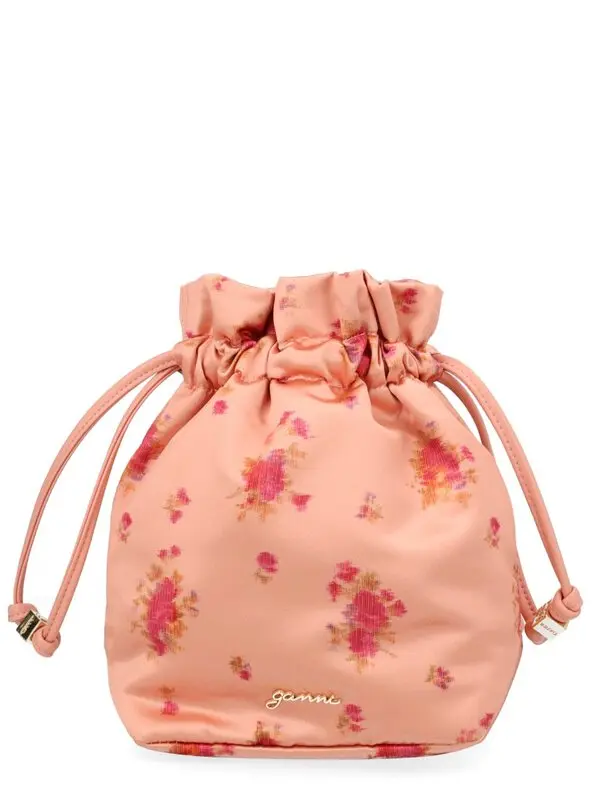 GANNI Pouch With Print - Pink