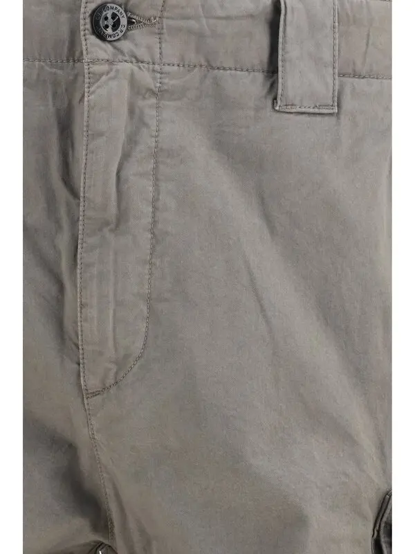 C.P. COMPANY Cotton Gabardine Bermuda Shorts - Gray