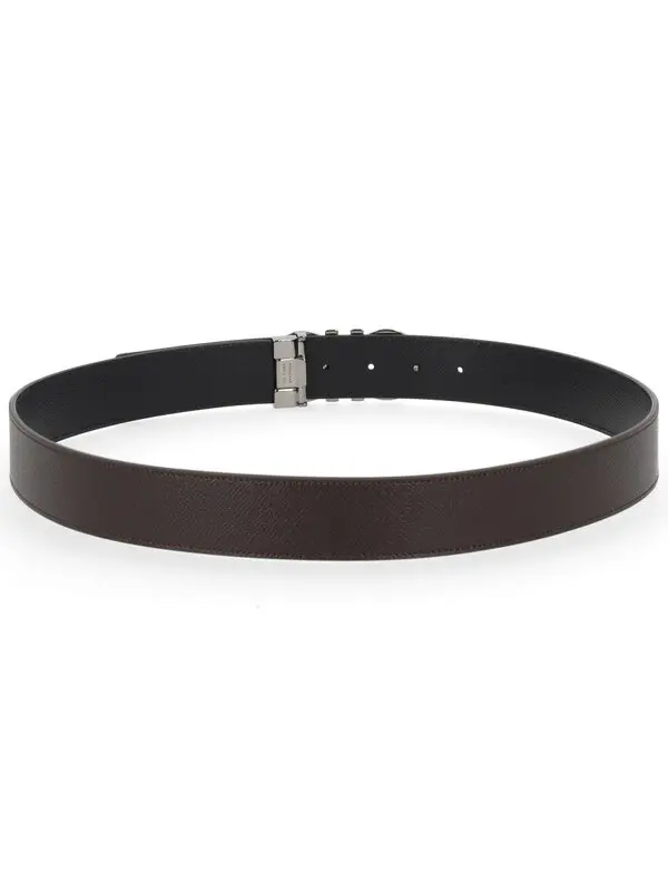 FERRAGAMO Reversible Gancini Belt - Brown