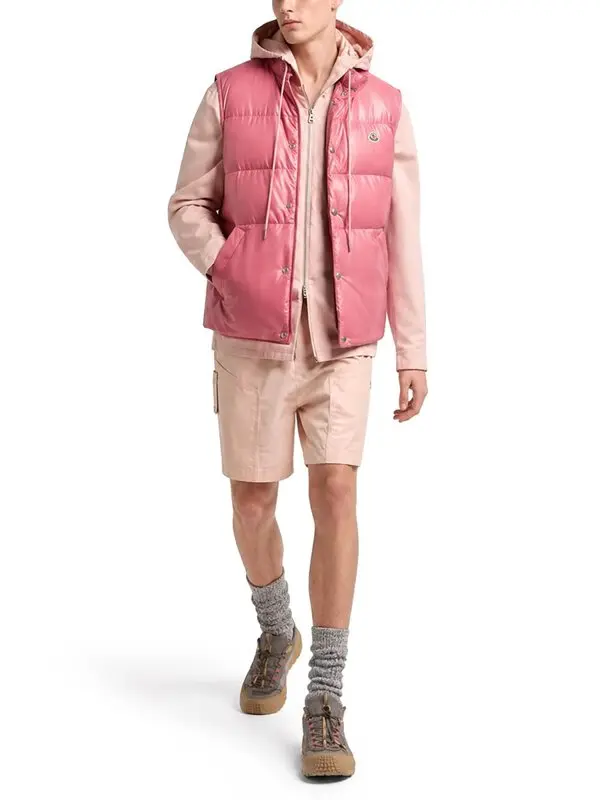 Moncler Restigo Gilet With Logo - Pink