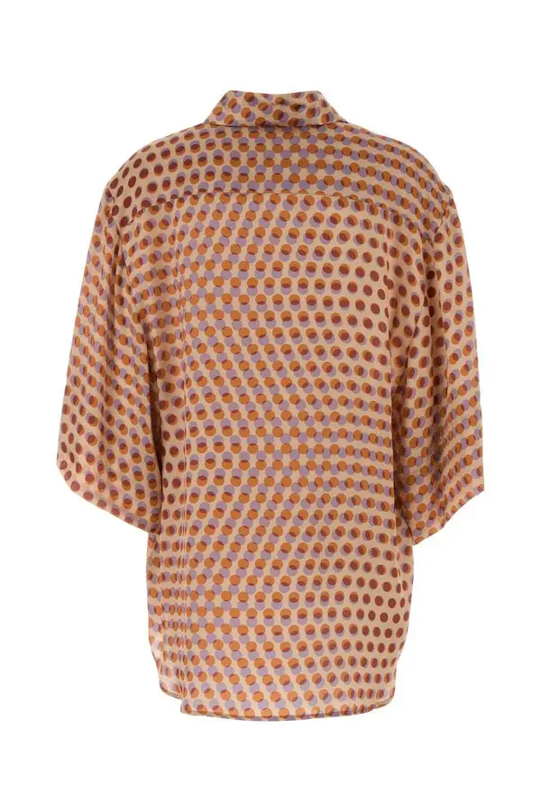 Dries Van Noten Printed Satin Shirt