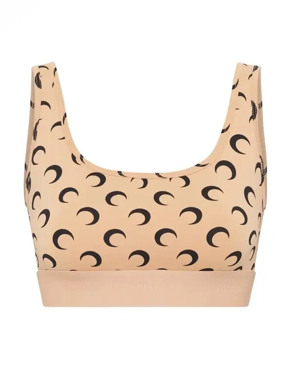 MARINE SERRE Top Bra Moon - Cream