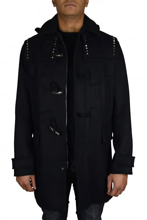 Valentino Garavani Rockstud Untitled Hooded Duffle Coat