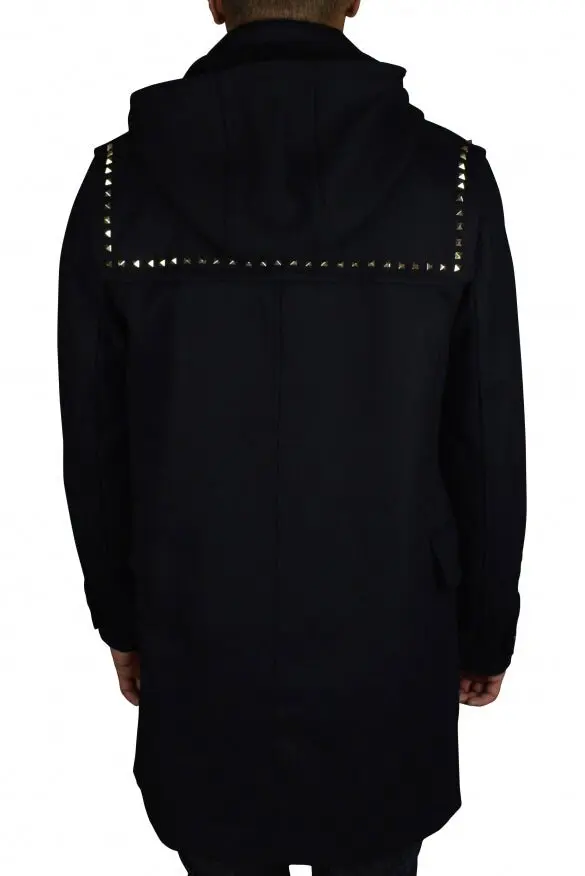 Valentino Garavani Rockstud Untitled Hooded Duffle Coat