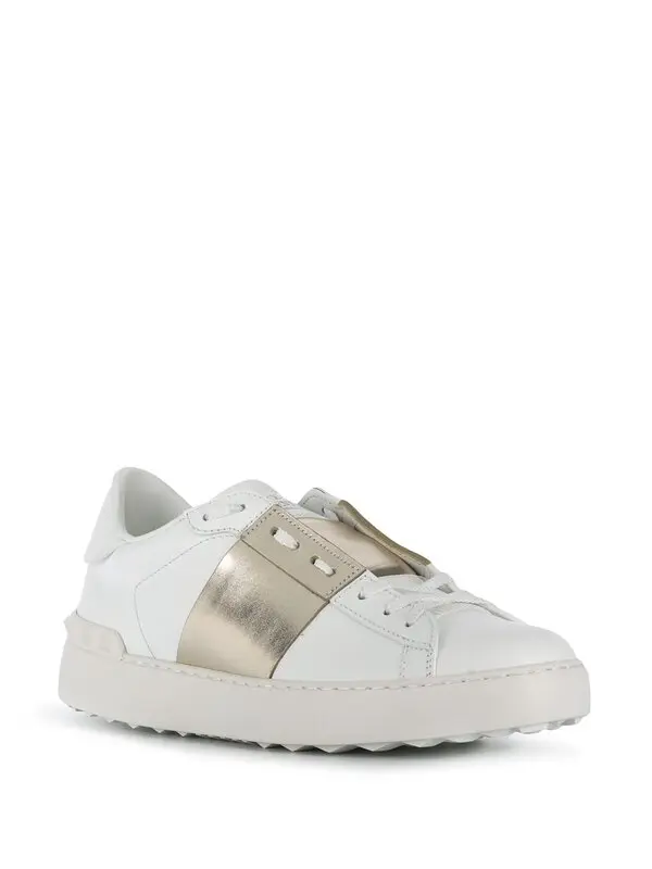 Valentino Garavani Open Leather Sneakers - Multicolor